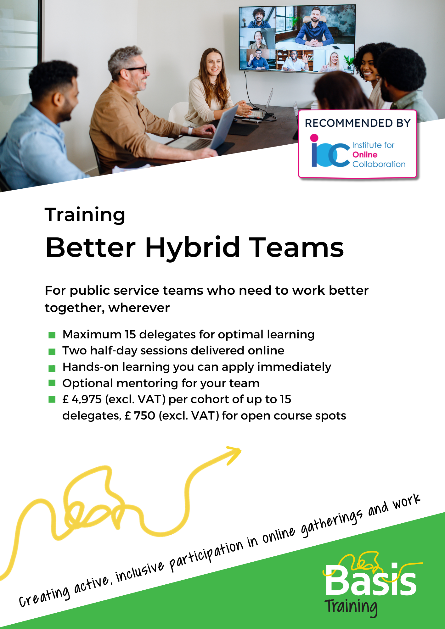 Download our 'Better Hybrid Teams' Brochure - Basis Training